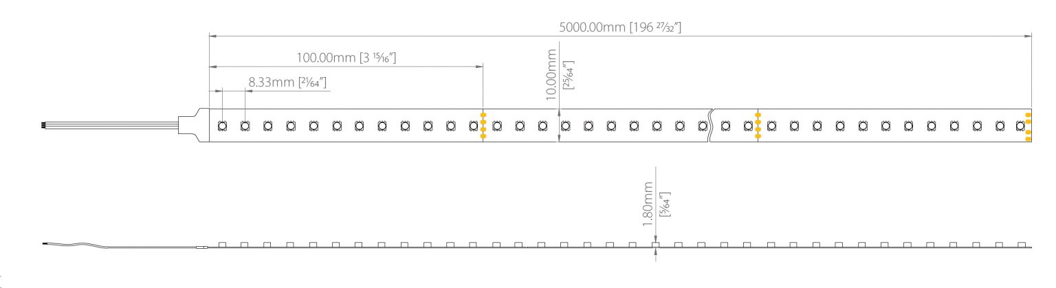 Vex LED Tape & Channel - Bare LED Tape - Vexica Technology
