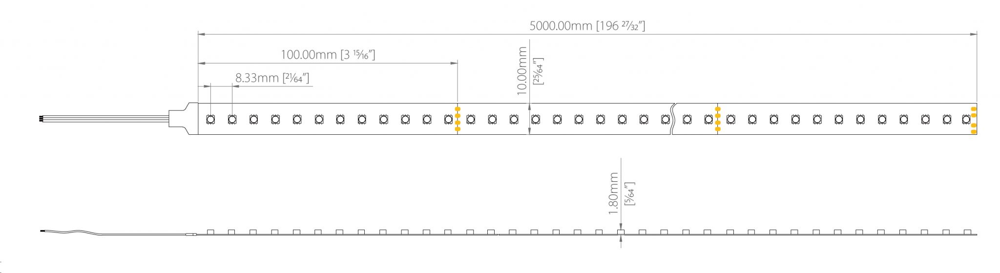 Vex LED Tape & Channel - Bare LED Tape - Vexica Technology