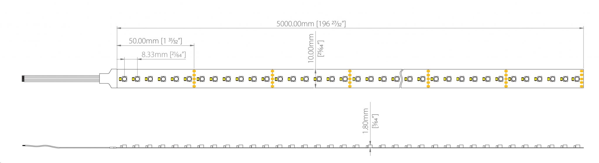 Vex LED Tape & Channel - Bare LED Tape - Vexica Technology